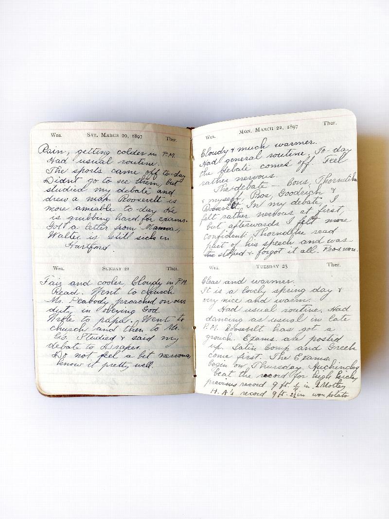 Sensational 1895-1903 Original Handwritten Diary Collection Rich with ...