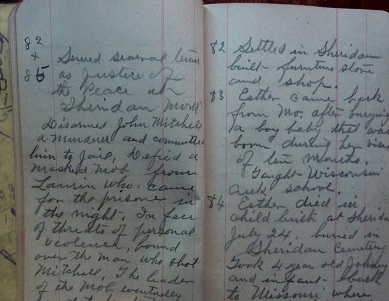 1907 ORIGINAL MANUSCRIPT DIARY HANDWRITTEN BY A NO GUFF MONTANA LAWMAN ...