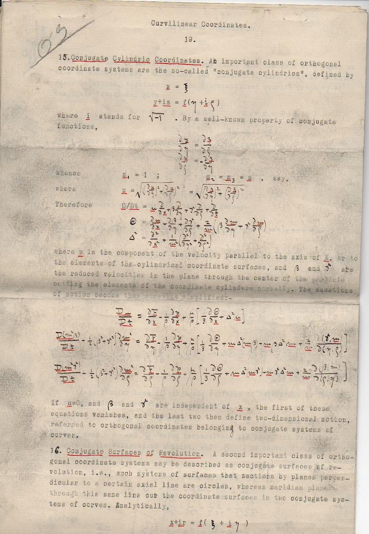 c1896 ORIGINAL TYPED AND HANDWRITTEN MANUSCRIPT STUDY OF ADVANCED ...